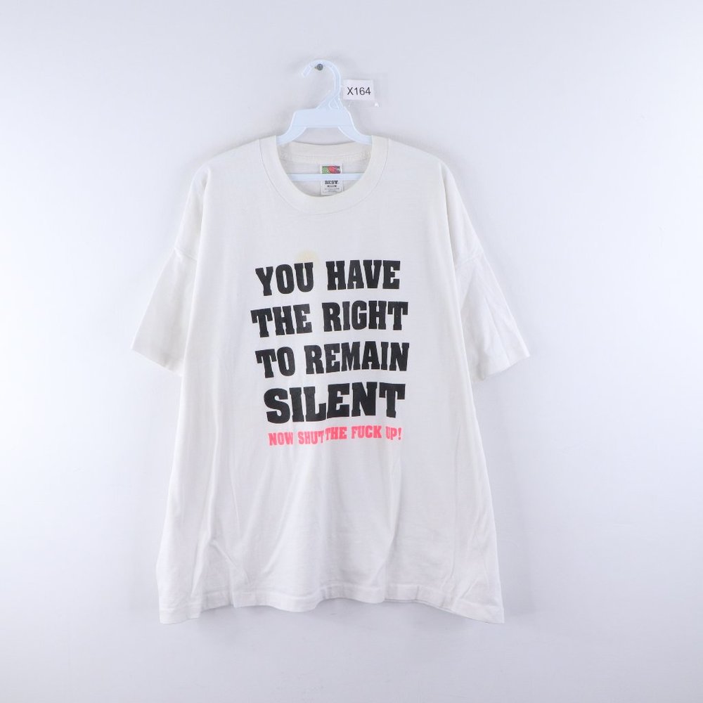 Vintage You Have The Right To Remain Silent Shirt - Gem